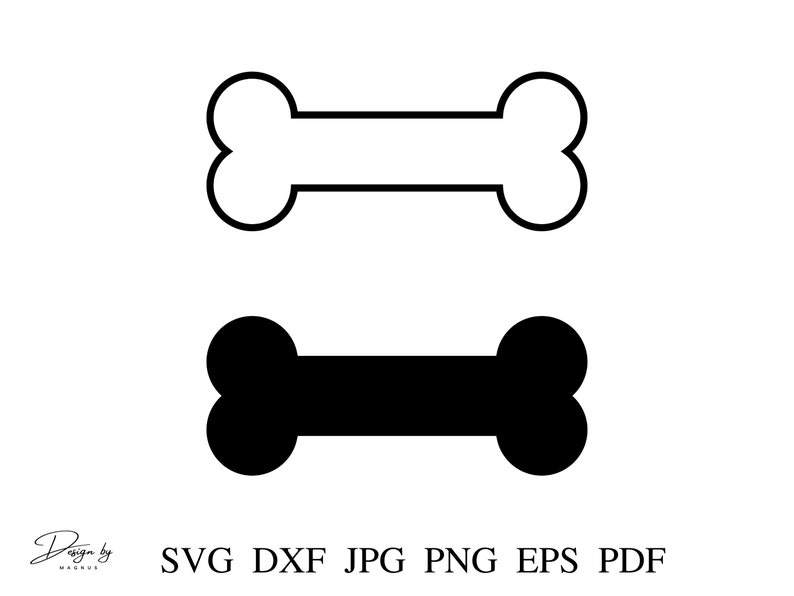 Dog Bone Svg Dog Bone Clipart Dog Bone Cut File Dog Bone - Etsy