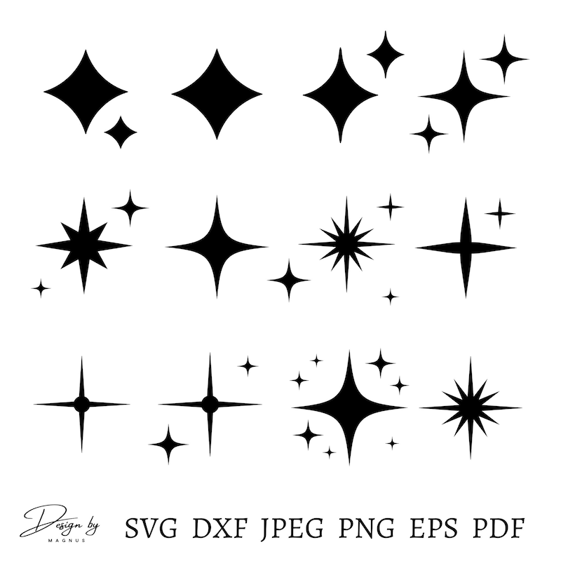 Stars Svg - Etsy