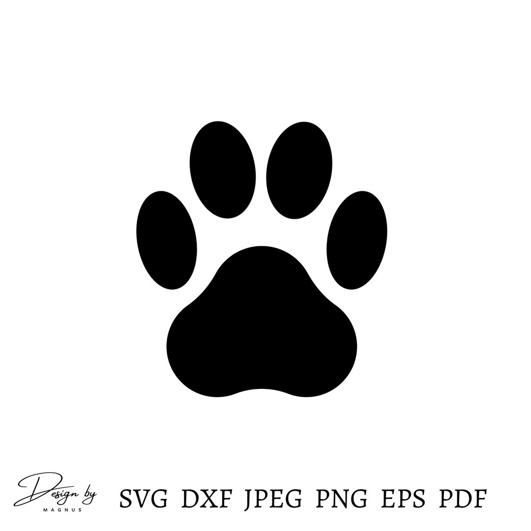 Dog Paw Svg, Paw Print Svg, Paw Print Outline, Dog Svg, Animal Paw ...