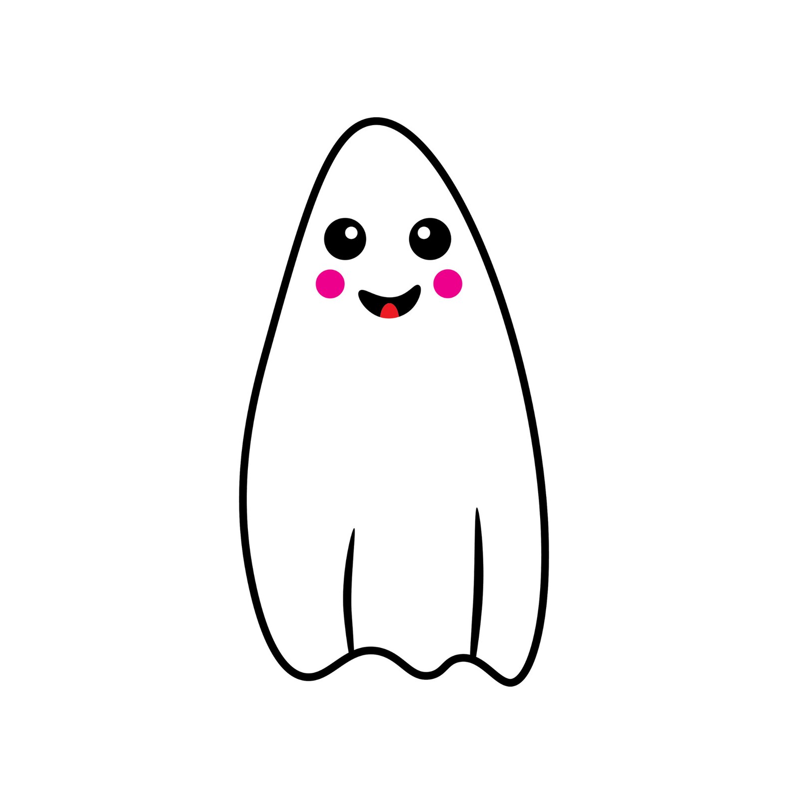 Cute Ghost Svg Cute Ghost Clip Art Ghost Svg Halloween Clip - Etsy