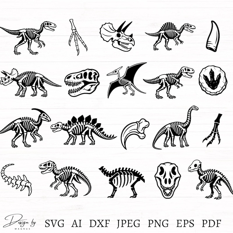 Prehistoric Fossil Svg File - Etsy