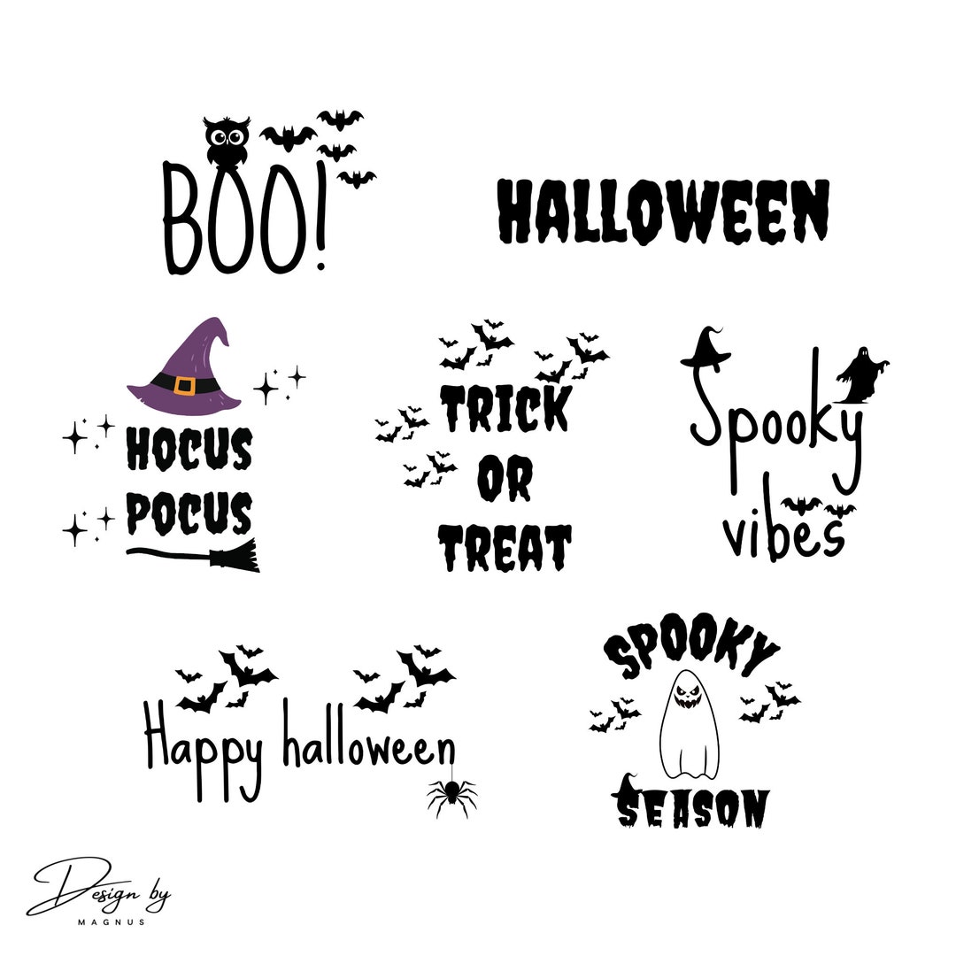 Halloween Svg Bundle, Halloween Designs, Svg, Dxf, Eps, Jpeg, Png, and ...