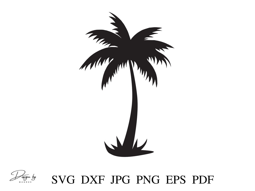Palm Tree SVG Palm Tree Vector File Silhouette Palm Tree - Etsy Canada