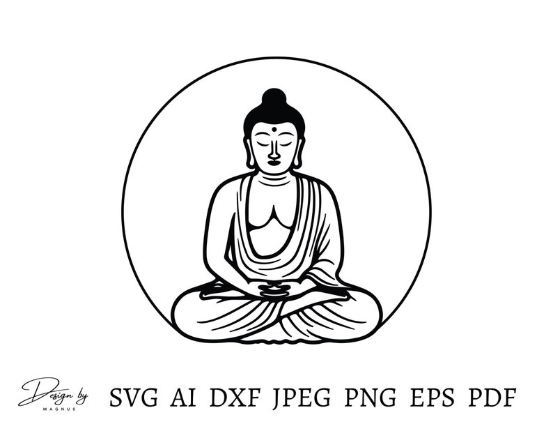 Buddha Svg, Buddha Design, Buddha Png, Svg Files for Cricut, Meditation ...