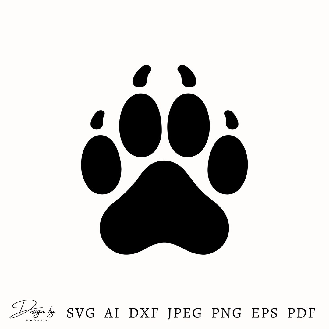 Lion Paw Svg File, Lion Paw Print, Lion Paw Silhouette, Lion Paw Vector ...