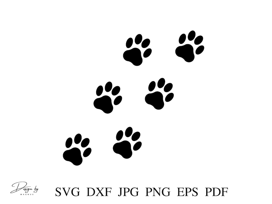 Dog Paw Print, Paw Print Svg, Dog Paw Silhouette, Dog Paw Clipart ...