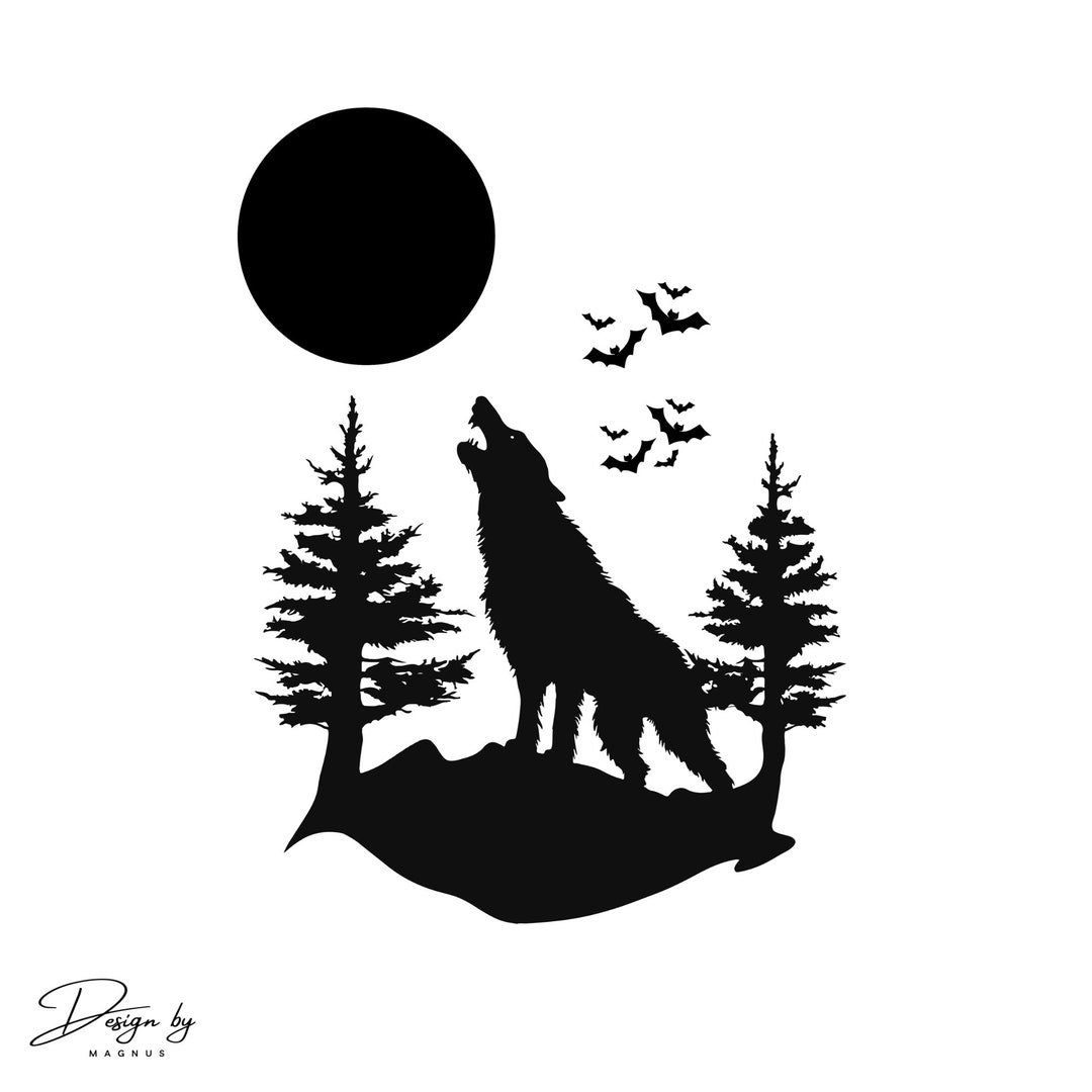 Werewolf Svg, Werewolf Silhouette, Werewolf Clipart, Halloween Design ...