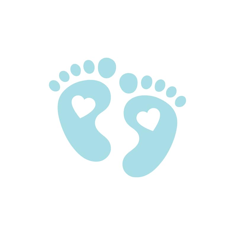 Baby Feet Svg, Blue and Pink, Baby Footprint Clipart, Baby Feet Cut ...