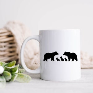 Bear Family Svg File, Bear Family Silhouette, Bear Svg, Bear Clipart ...