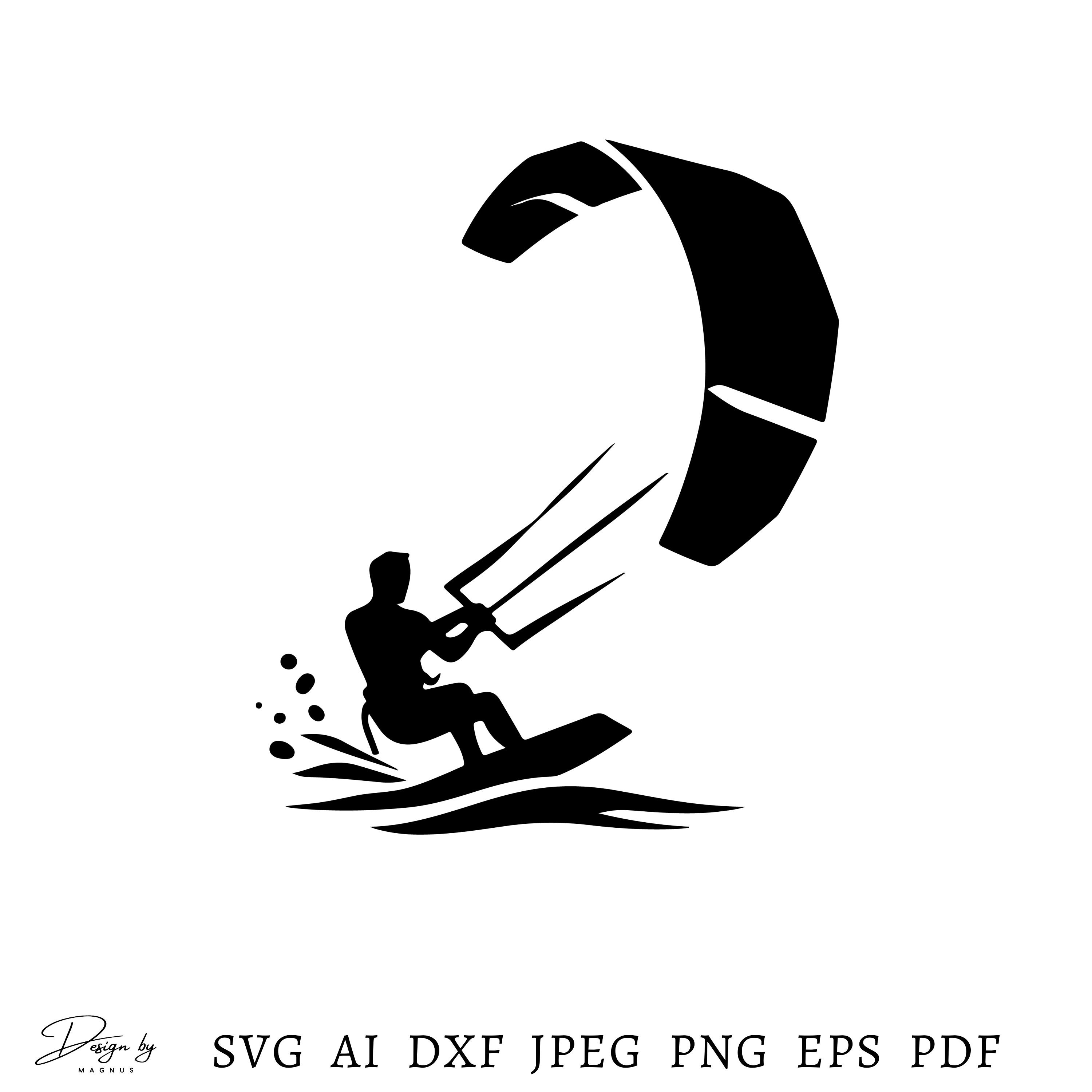 Windsurfer Svg, Windsurfer Png, Windsurfer Design, Svg File for Cricut ...