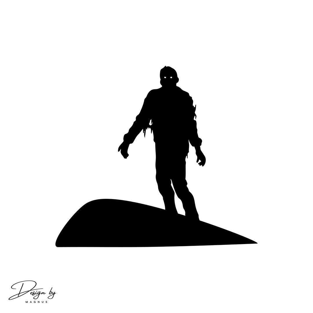 Zombie Svg, Zombie Cut File, Zombie Silhouette, Zombie Png, Halloween ...