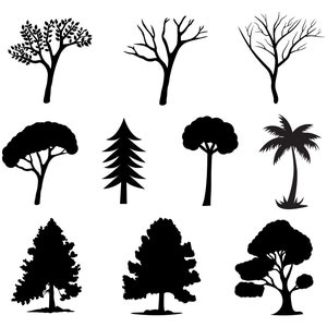 Tree Svg Bundle, 10 Designs, Tree Svg Files, Tree Svg Cricut, Tree Cut ...