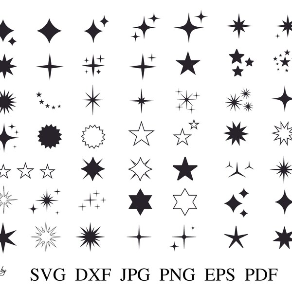 Primitive Star Svg - Etsy