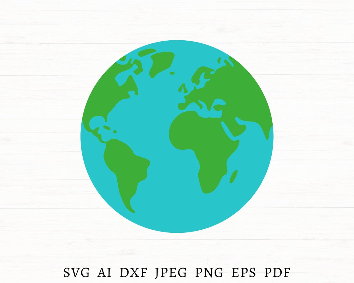 Earth Svg File, Earth Clipart, Earth Svg File for Cricut, Earth Png ...