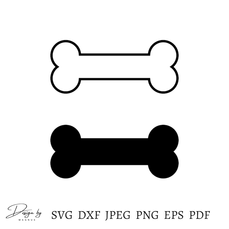 Dog Bone Svg - Etsy