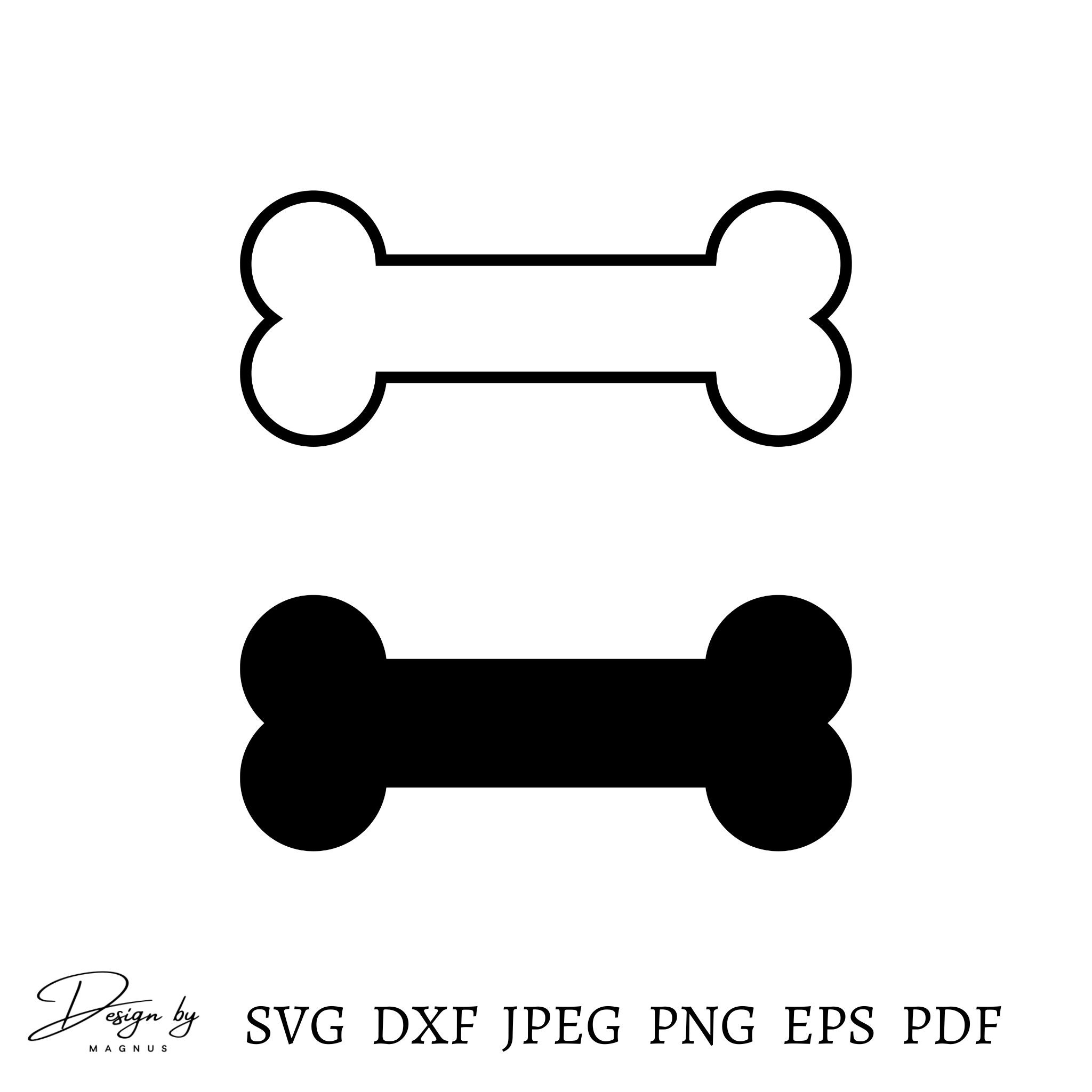 Dog Bone Svg, Dog Bone Clipart, Dog Bone Cut File, Dog Bone Svg Laser ...