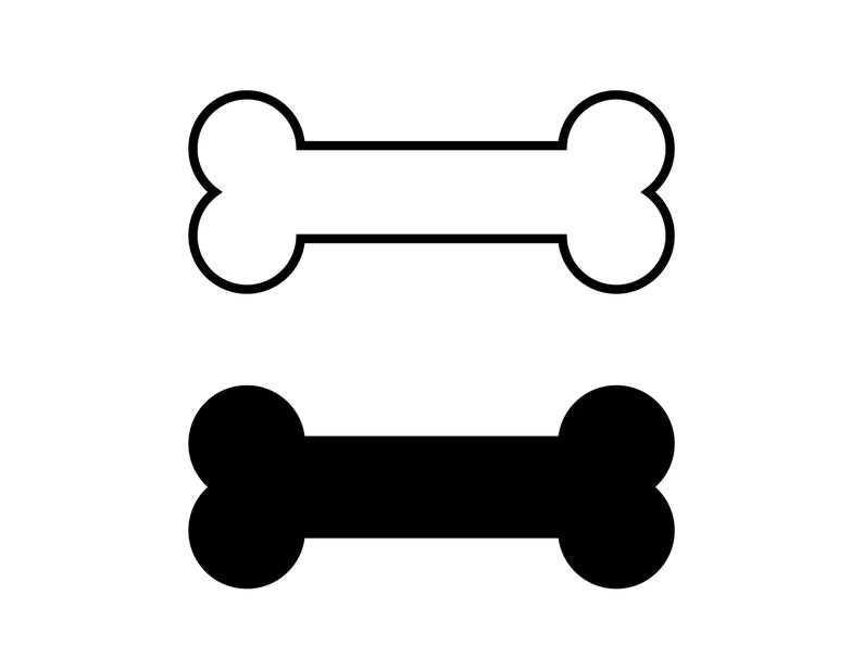 Dog Bone Svg, Dog Bone Clipart, Dog Bone Cut File, Dog Bone Svg Laser ...