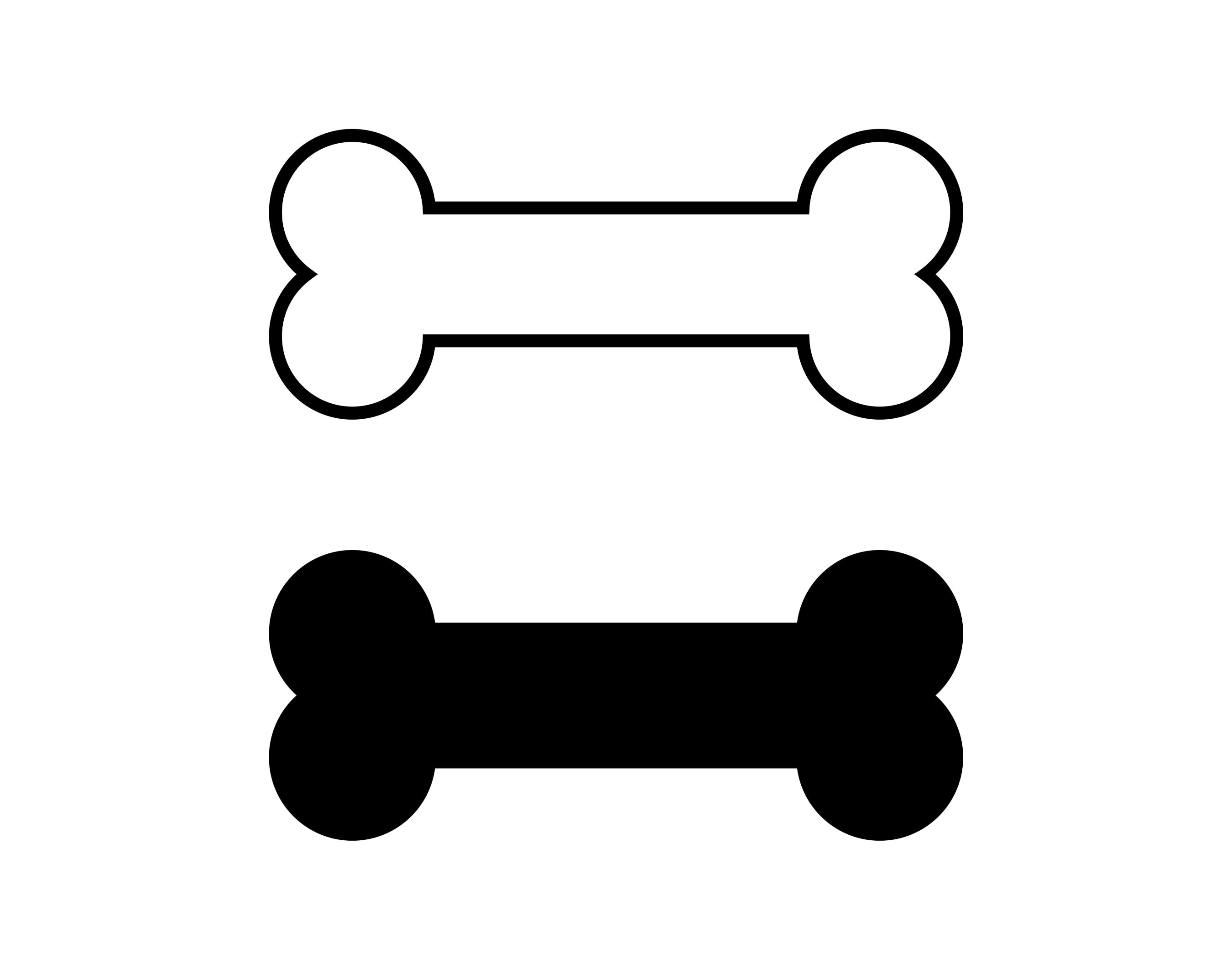 Dog Bone Svg, Dog Bone Clipart, Dog Bone Cut File, Dog Bone Svg Laser ...