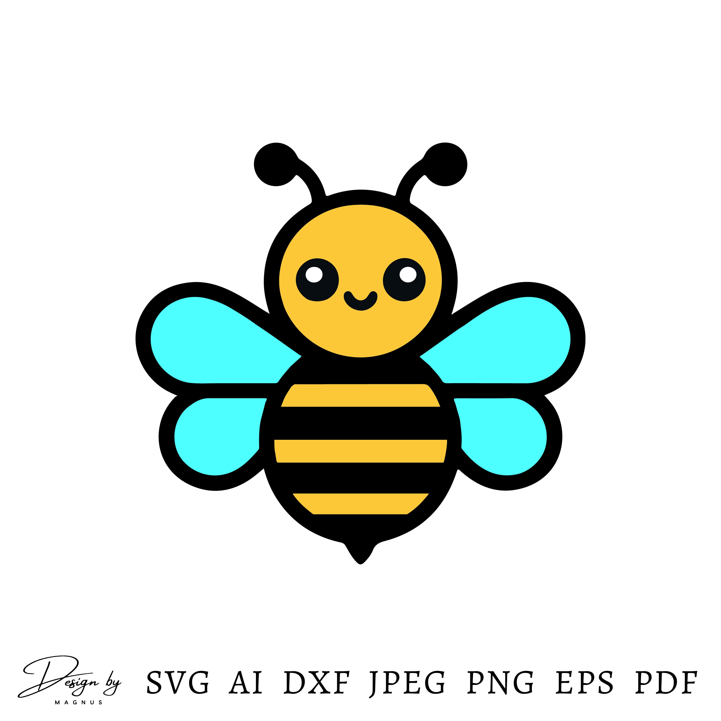 Bee Svg, Bee Svg File for Cricut, Bee Clipart, Honey Bee Svg, Bee Cut ...