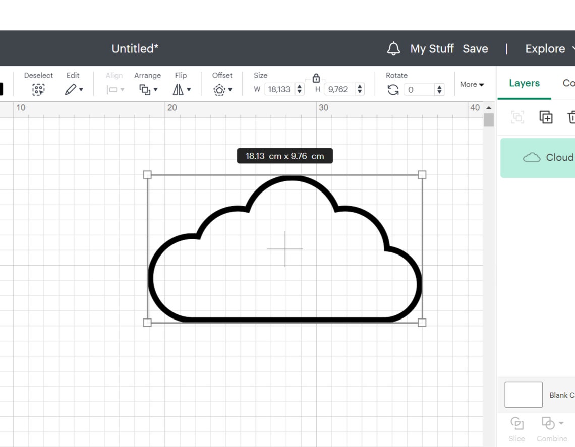 Cloud Svg, Cloud Cut File, Cloud Silhouette, Cloud Vector File, Svg ...