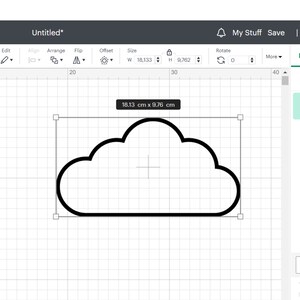 Cloud Svg, Cloud Cut File, Cloud Silhouette, Cloud Vector File, Svg ...