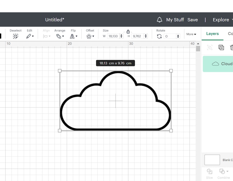 Cloud Svg, Cloud Cut File, Cloud Silhouette, Cloud Vector File, Svg ...