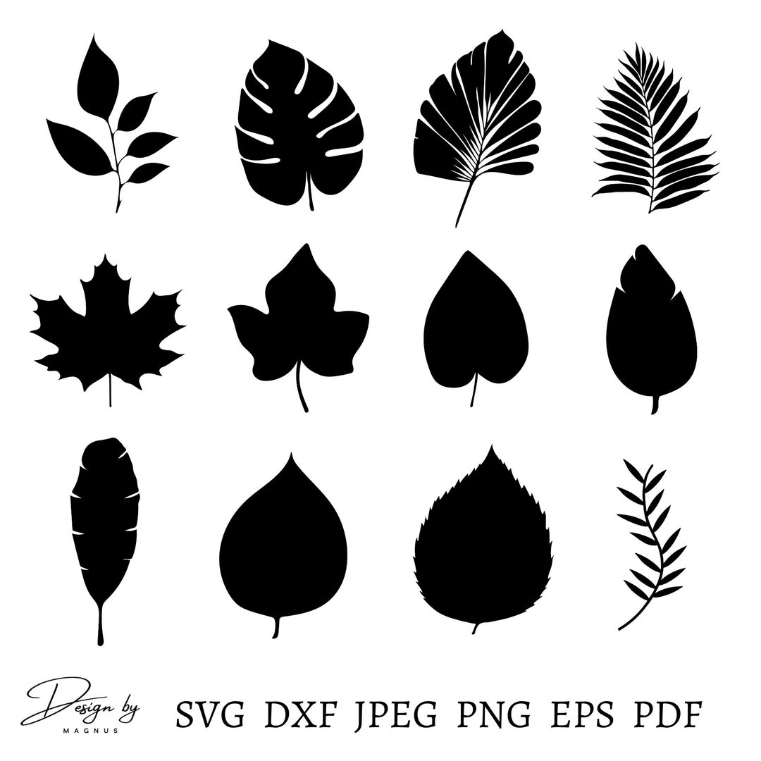 Leaves Svg Bundle, Leaves Cut File for Cricut, Leaves Clipart, Leaf Svg ...