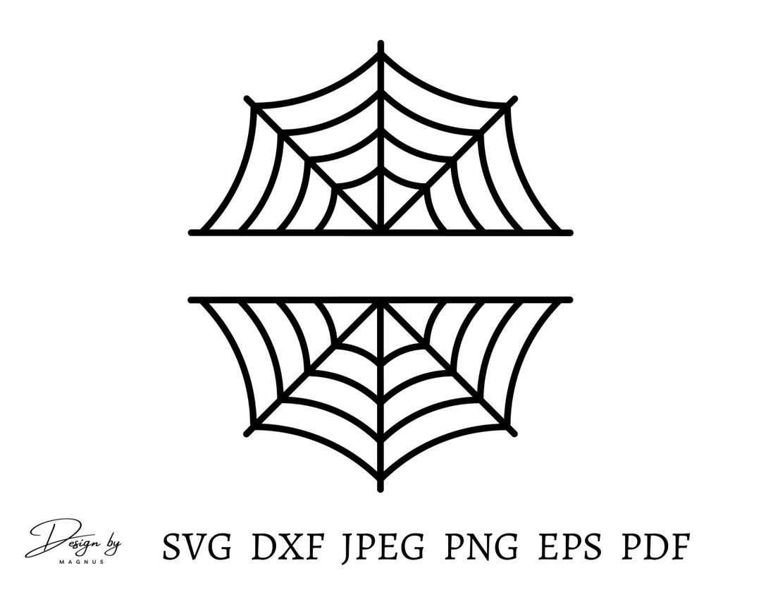 Spider Web Monogram Svg File, Halloween Monogram, Halloween Svg, Spider ...