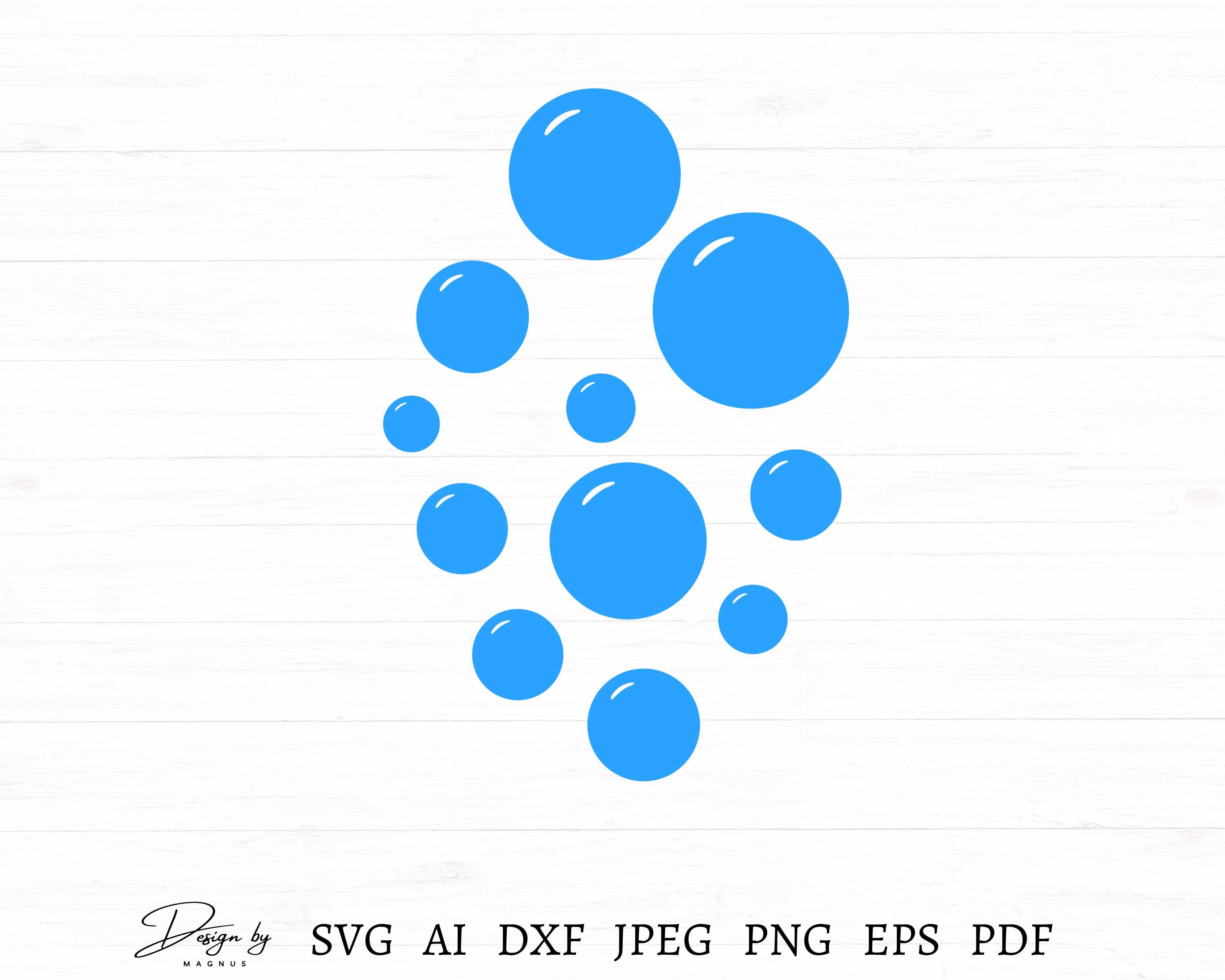 Water Bubbles SVG, Bubbles Cut File for Cricut, Water Bubbles Clipart ...