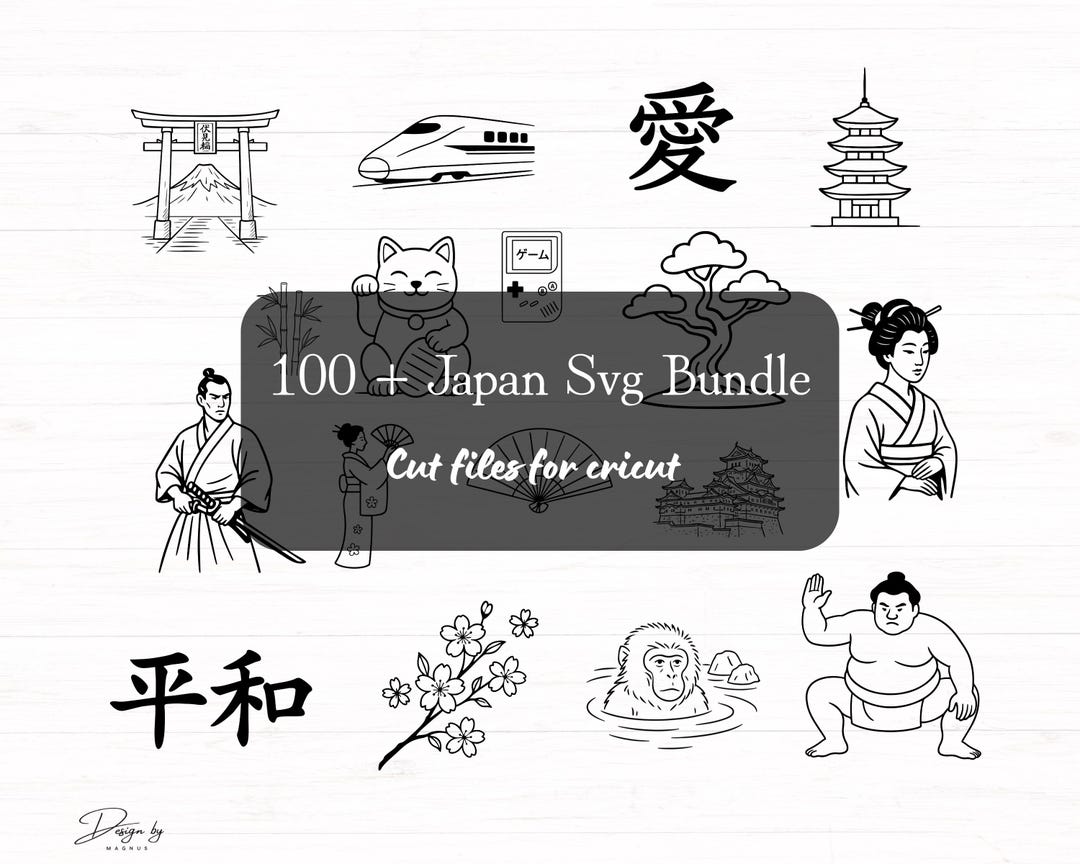 100 + Japan Svg Bundle, 107 Design, Japan Svg Files, Japan Clipart ...
