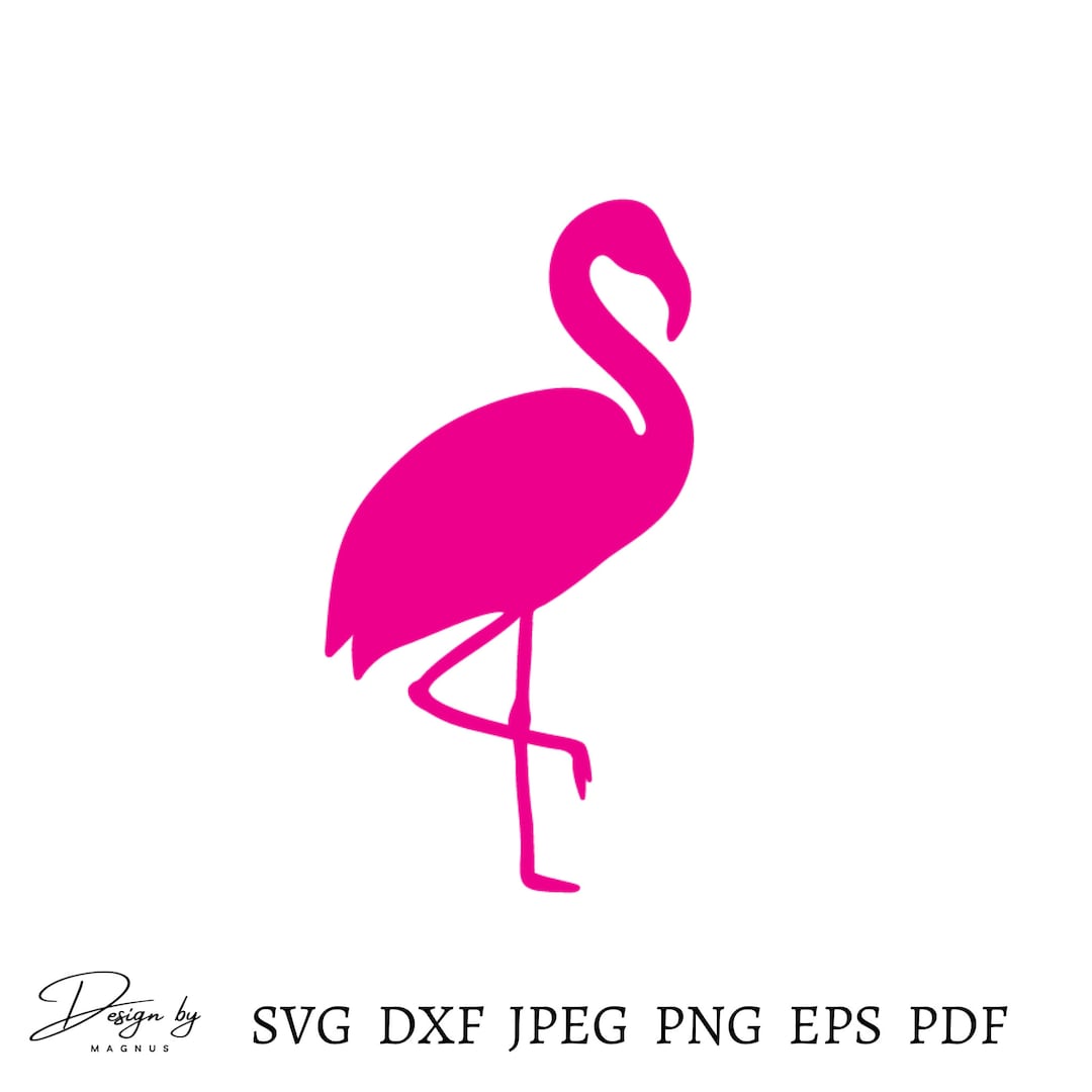 Flamingo Svg, Pink Flamingo Svg, Flamingo Silhouette Svg, Cut Files for ...