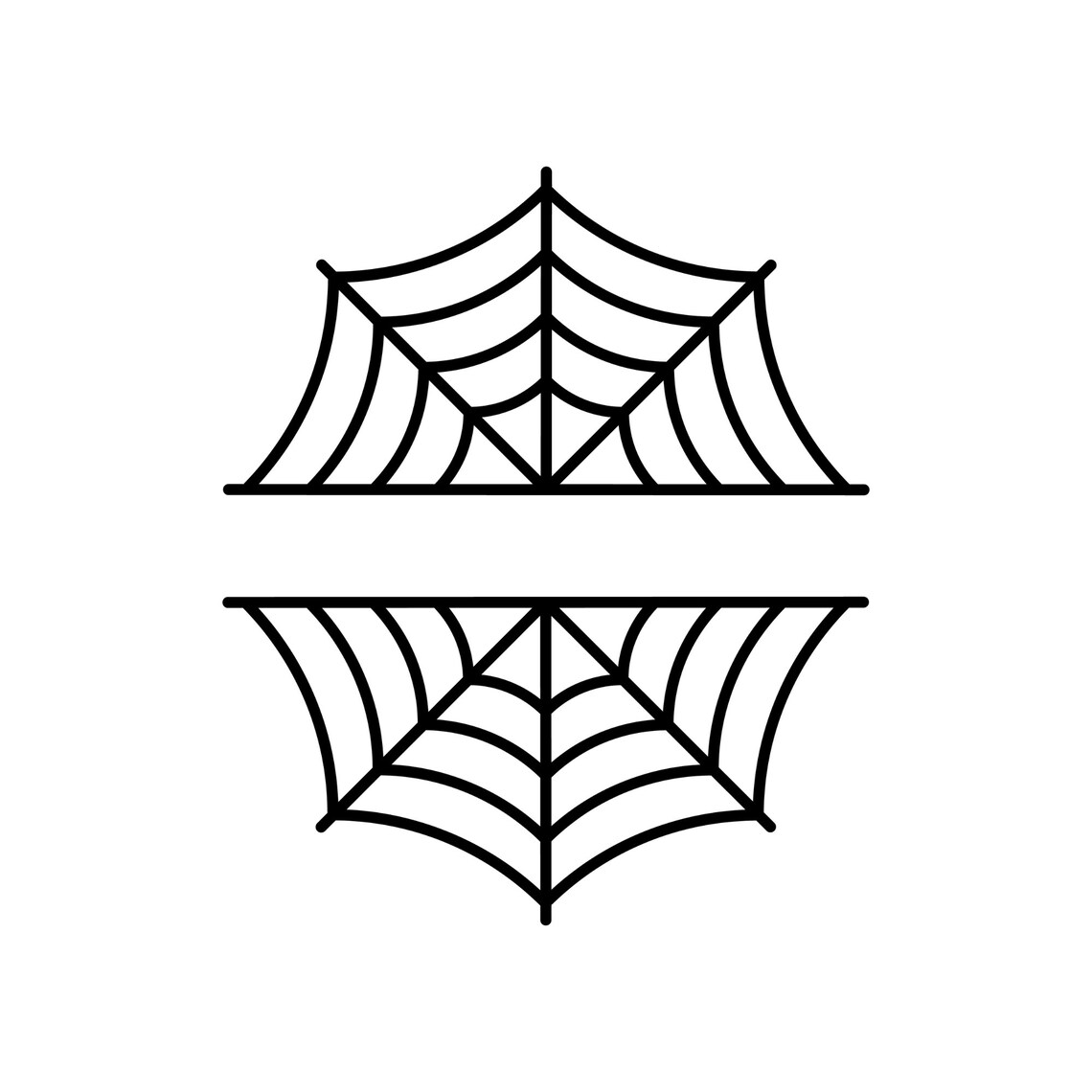 Spider Web Monogram Svg File, Halloween Monogram, Halloween Svg, Spider ...