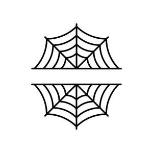 Spider Web Monogram Svg File, Halloween Monogram, Halloween Svg, Spider ...