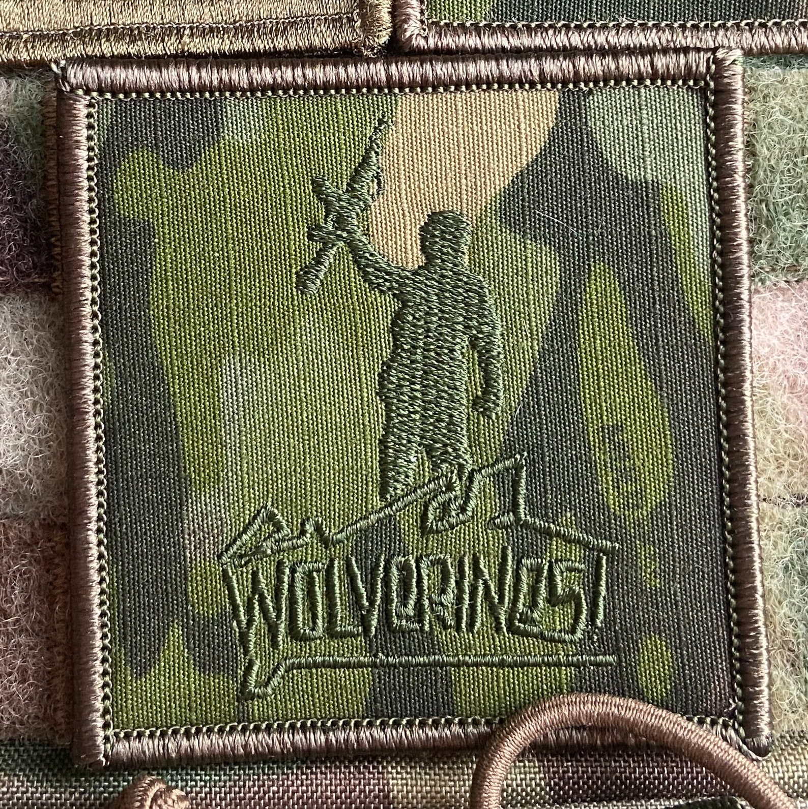 Multicam Tropic Wolverines 3" X 3" Morale Patch W/ Hook Back - Made in ...