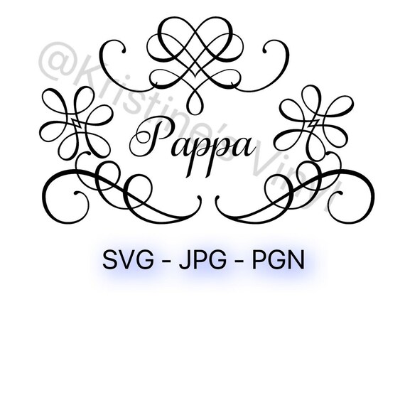Pappa Instant Digital Download Svg Png and Jpg Files - Etsy