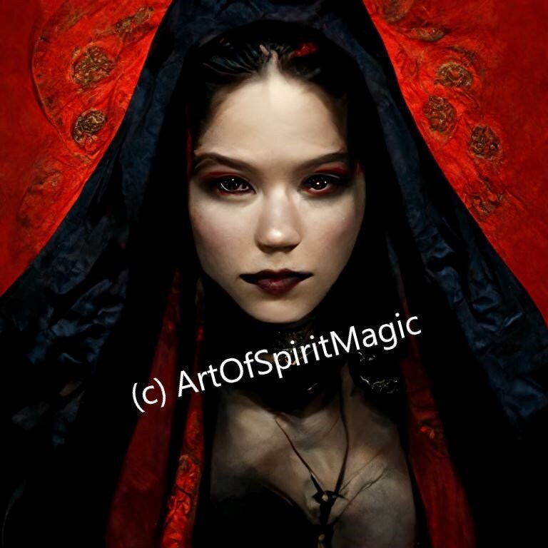 Lilith - Dark Goddess - Portrait #3 - Etsy