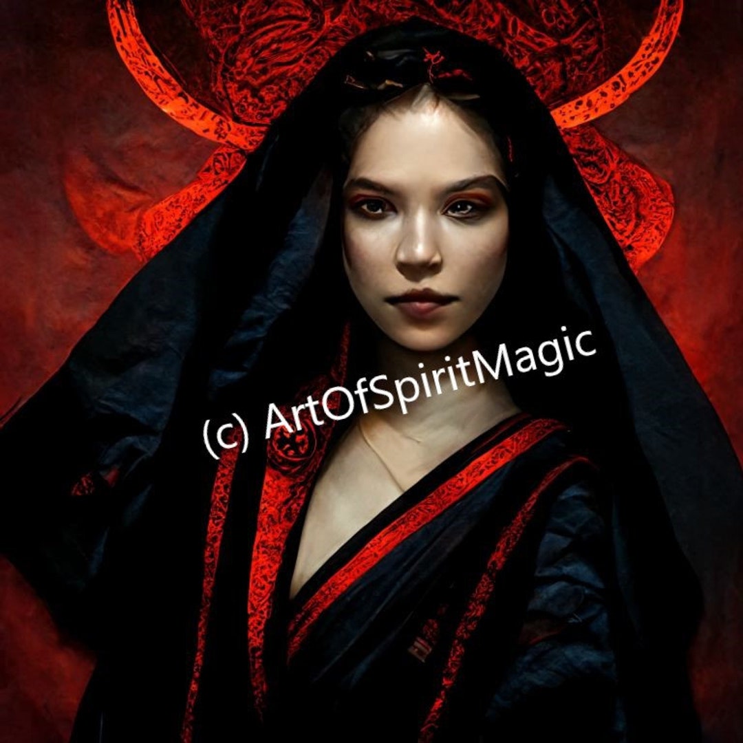 Lilith - Dark Goddess - Portrait #2 - Etsy