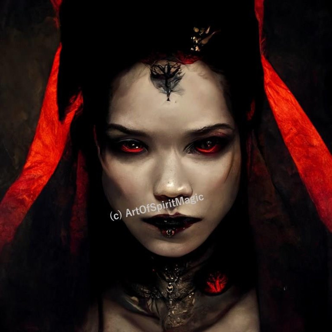 Lilith - Dark Goddess - Portrait #5 - Etsy