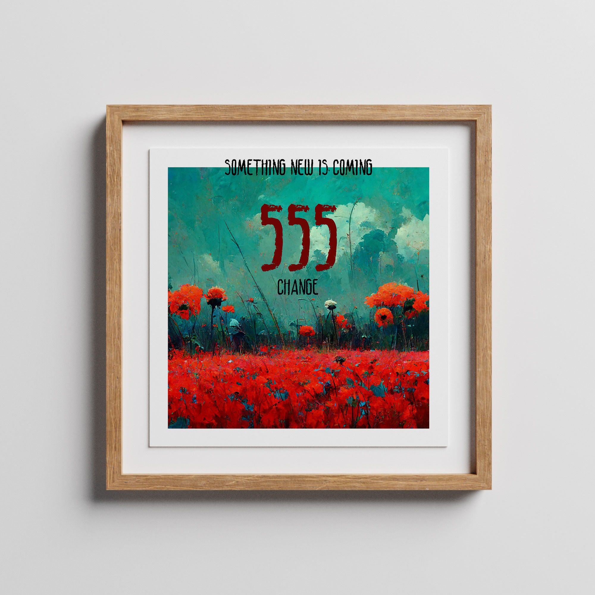 Angel Numbers Series 555 Change, Digital Wall Print, Gallery Wall Print ...