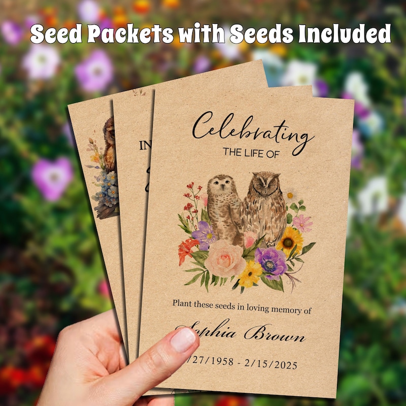 Bird Seed Memorial Packets - Etsy