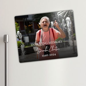 Custom IN LOVING MEMORY Photo Magnets/personalized Funeral Service ...