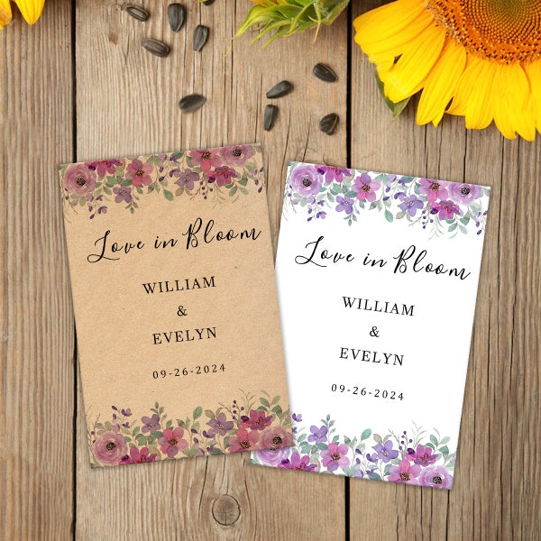 Wedding Seed Packets - Etsy