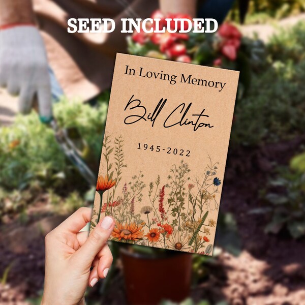 Wildflower Seed Packets for Memorial - Etsy