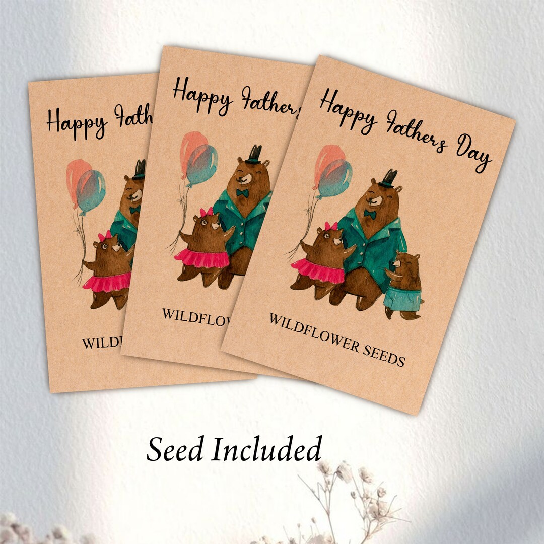 Happy Father's Day Seed Packets Father's Garden Seed Packets for Happy ...