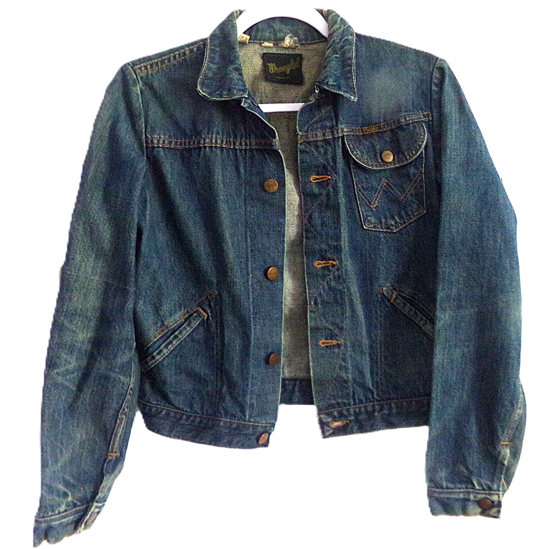 Vintage 1970s Wrangler Denim Jacket - Size 16 - Faded - Etsy
