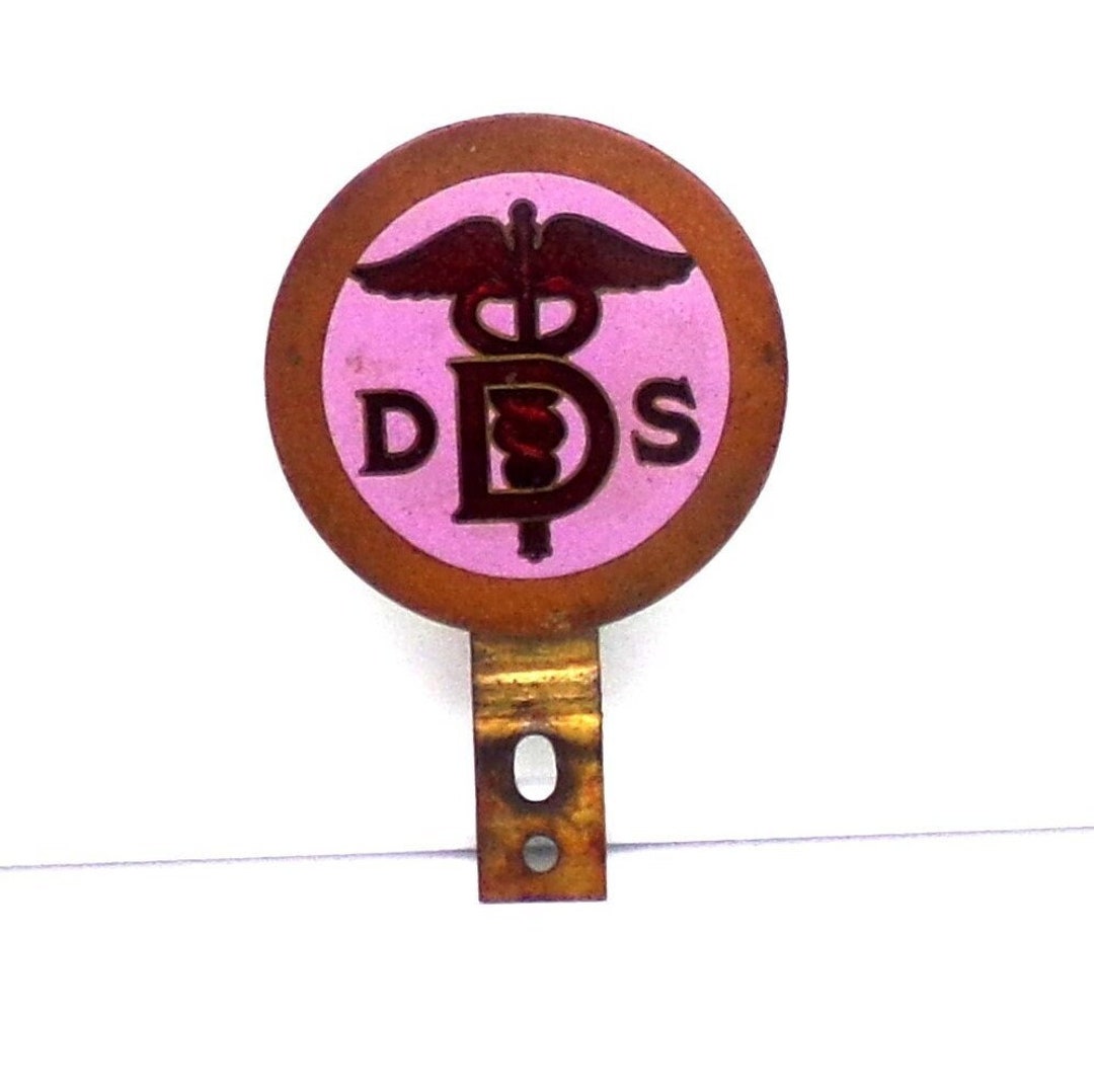License Plate Topper Dental Medical Insignia...vintage - Etsy