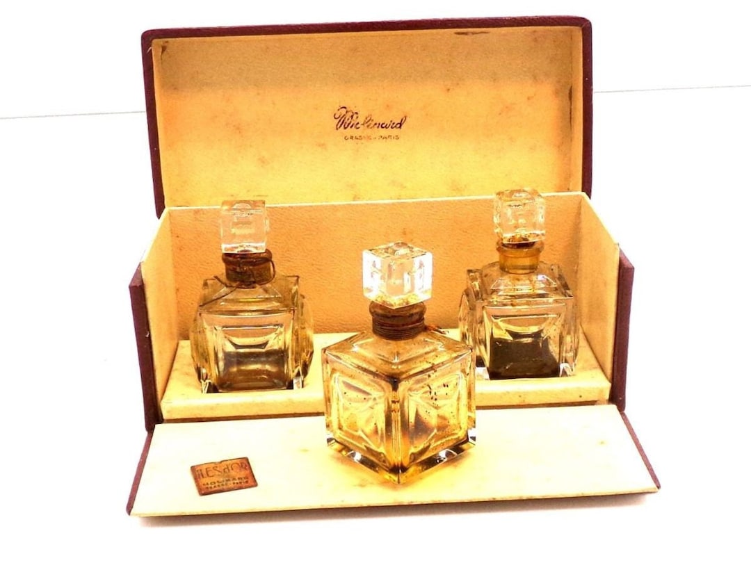 Molinard Perfume Display Box With Set of 3 Bottles...vintage - Etsy