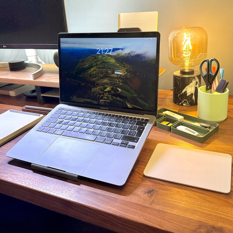 Ergonomic Laptop/macbook Stand Ergo Stand Wave Collection - Etsy