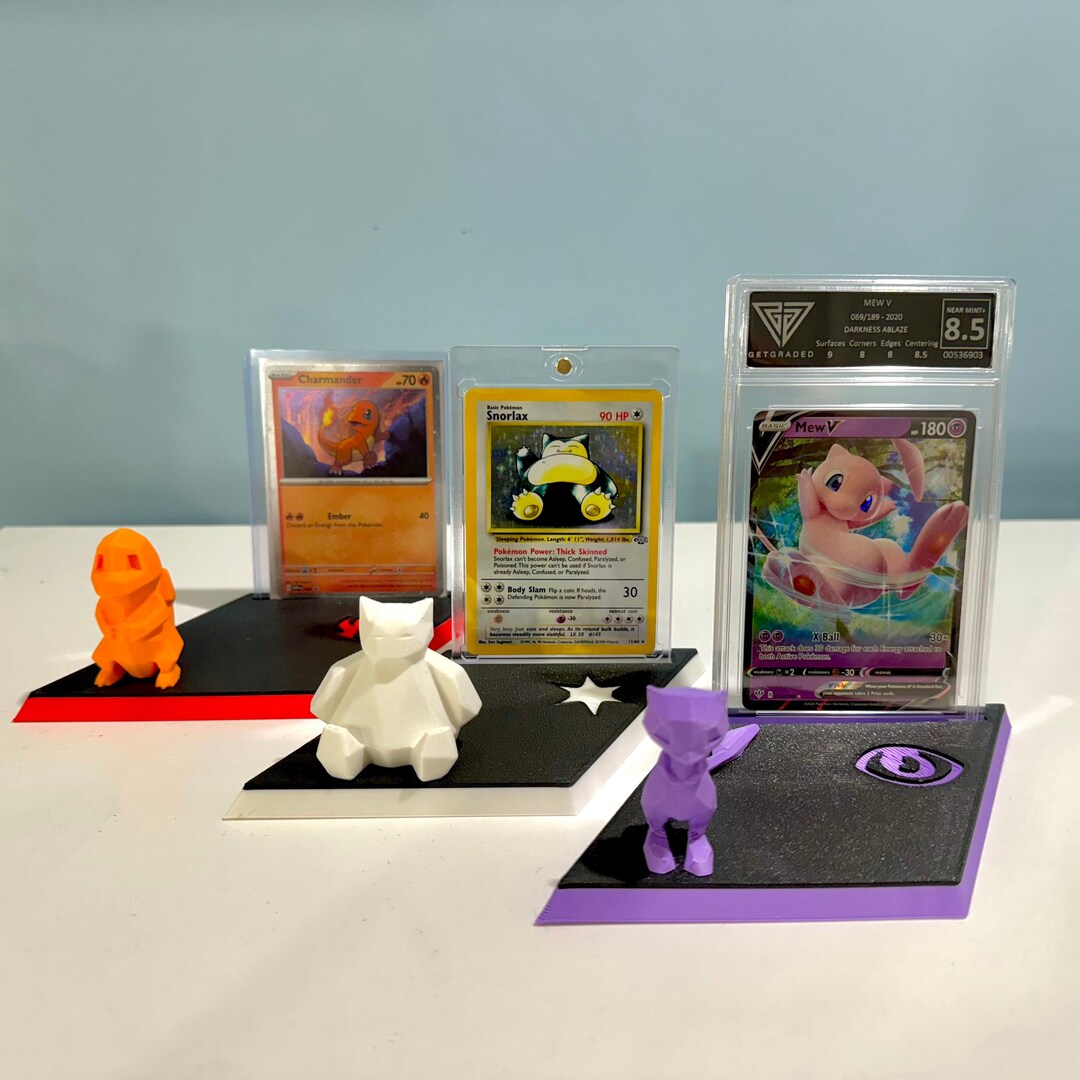 Pokémon Card Display Stand Custom Energy Type Colours, Compatible With ...