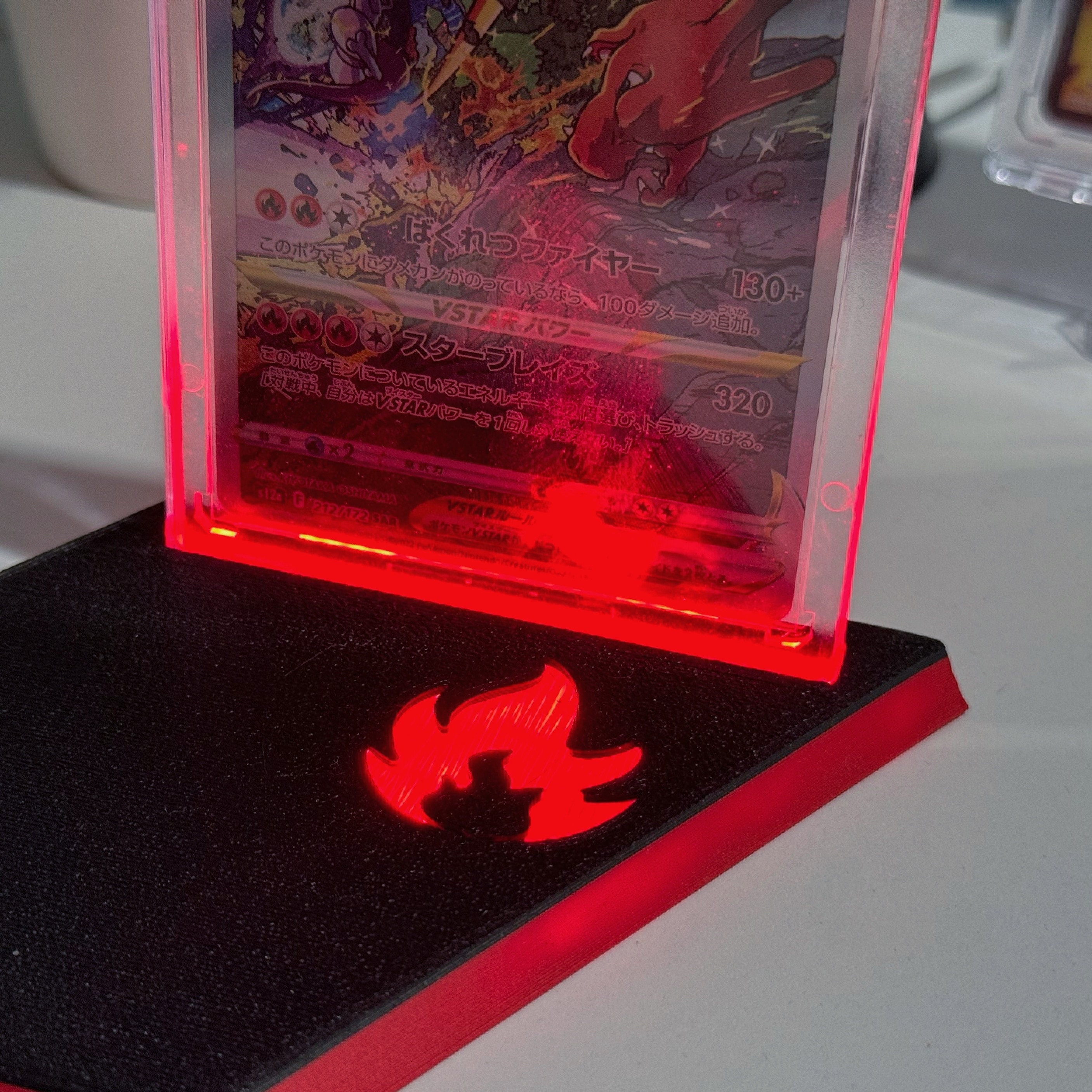 Illuminated Pokémon Card Display Stand Compatible With Graded Slabs ...